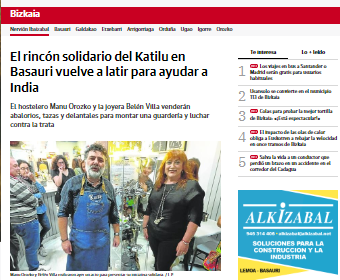 El rincón solidario del Katilu en Basauri vuelve a latir para ayudar a ...