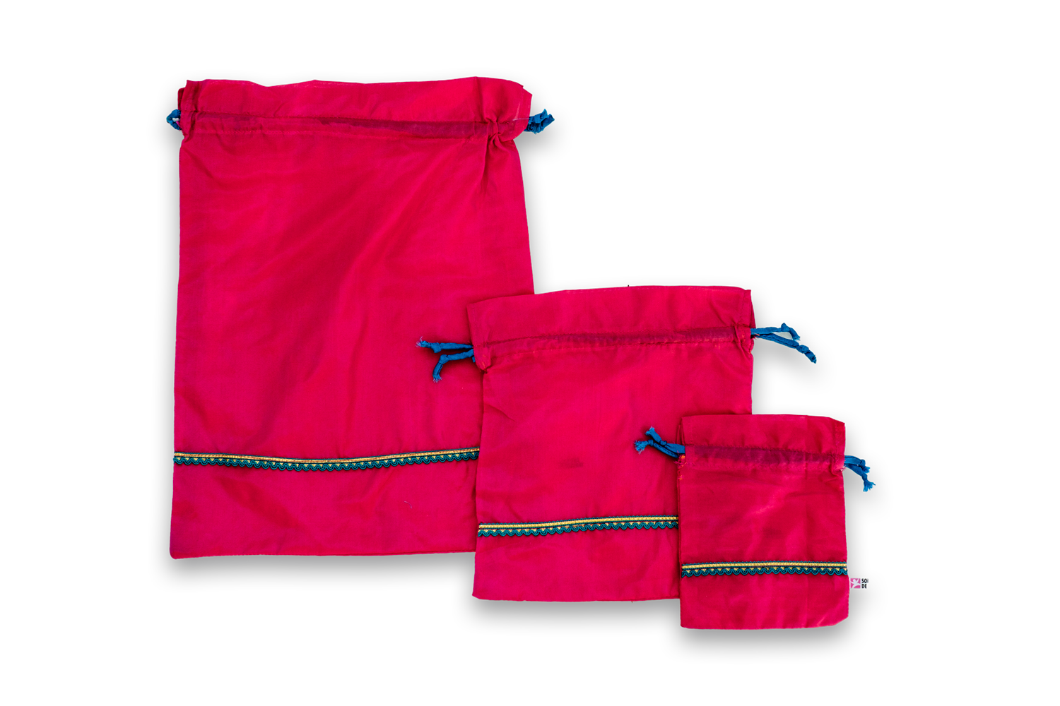 Bolsas De Tela Grandes Hechas A Mano